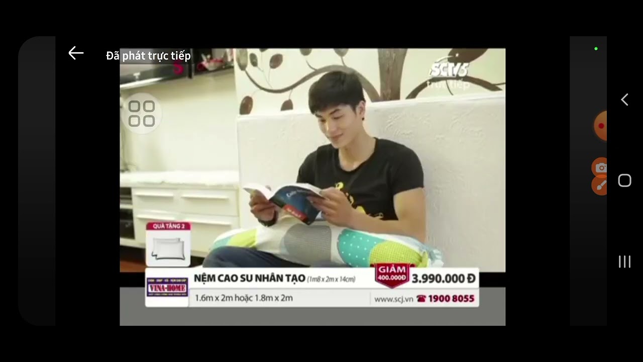 nệm cao su nhân tạo Vina home SCJ TV Shopping SCJ 2017 sctv5 - YouTube