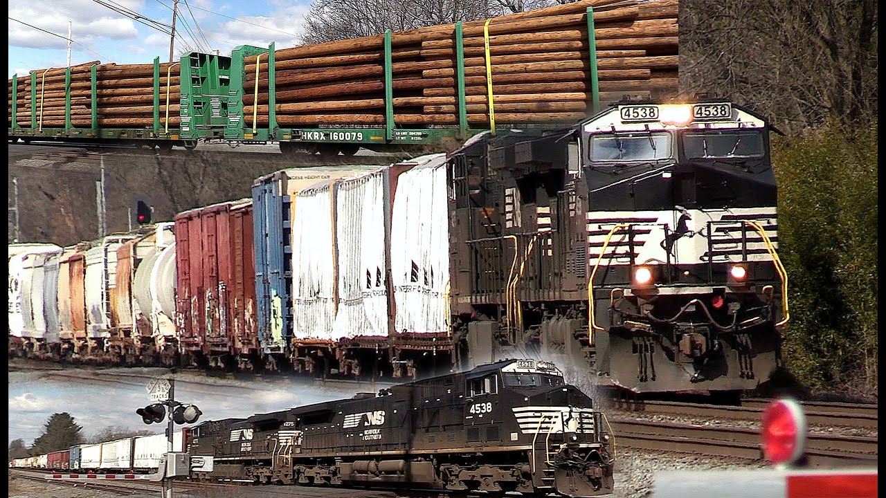 Norfolk Southern Manifest Train, With Loud Horn, Hummelstown, Pa ...