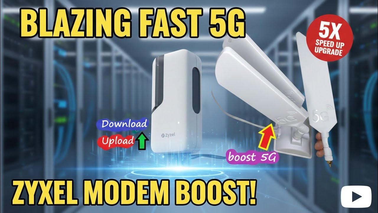 guna 5G antenna ni terus naik download upload Modem 5G EE NR5103E - YouTube