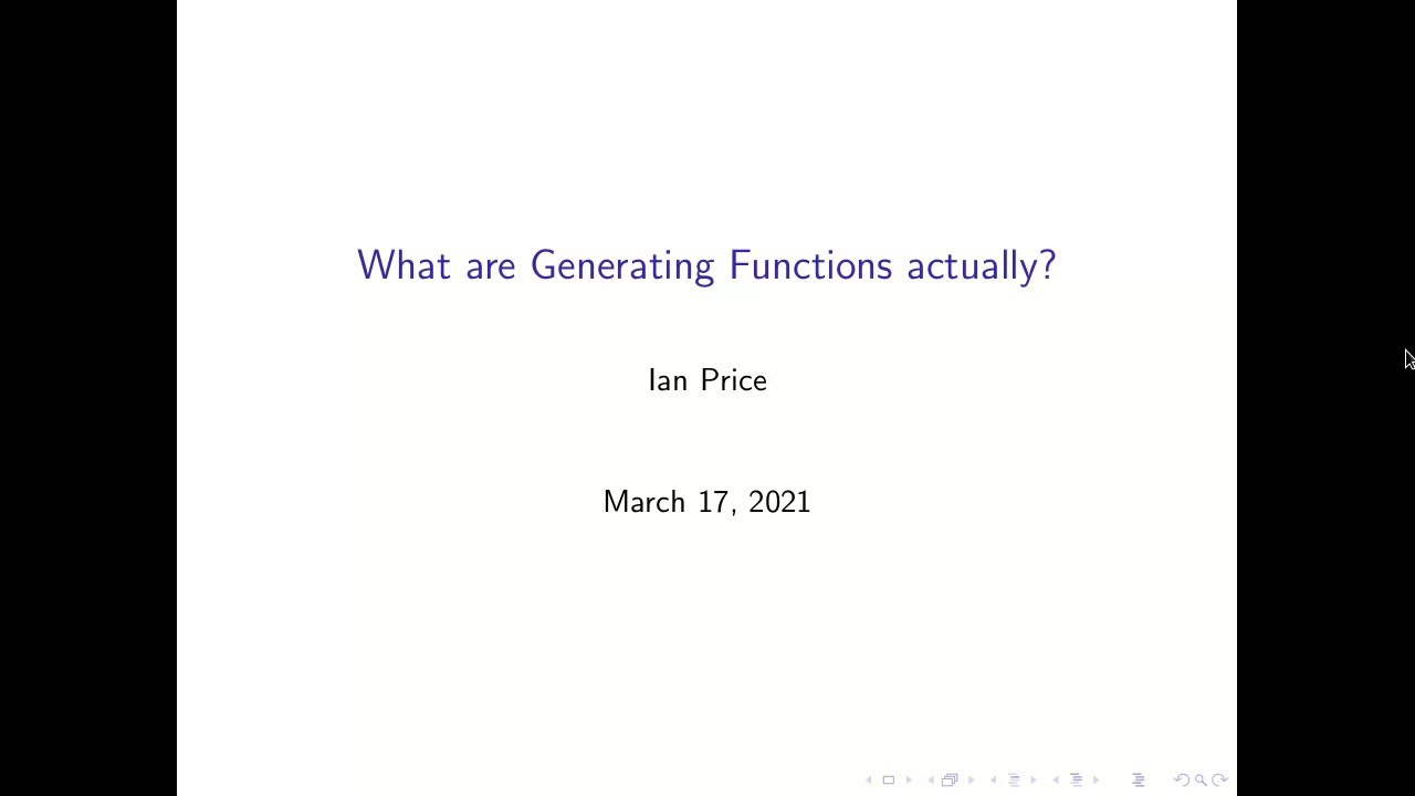 What are Generating Functions Really? - YouTube