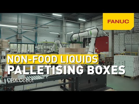 Cobots are palletising the boxes | FANUC & Wired Workers | GET IT DONE ...