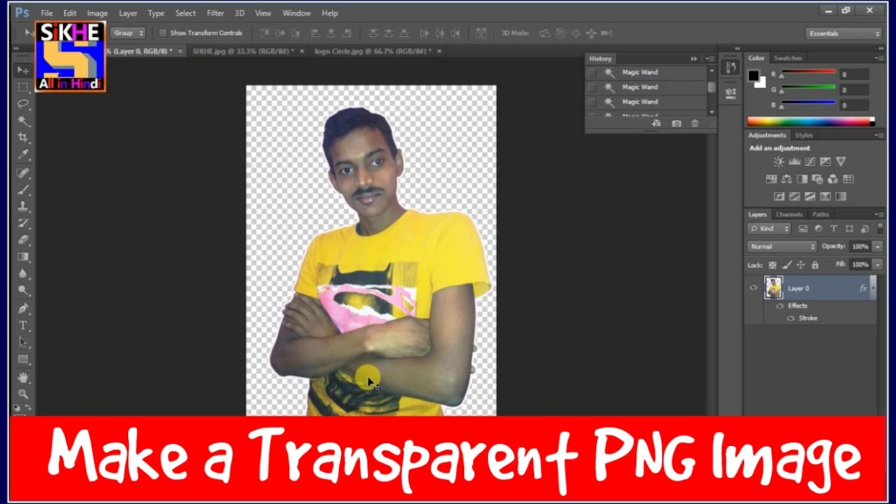 How to Make Transparent/PNG Background - YouTube
