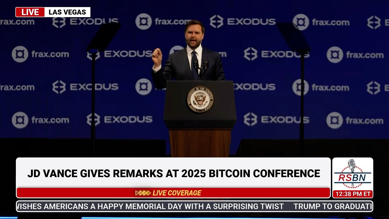 FULL SPEECH: Vice President JD Vance Gives Remarks at 2025 Bitcoin ...