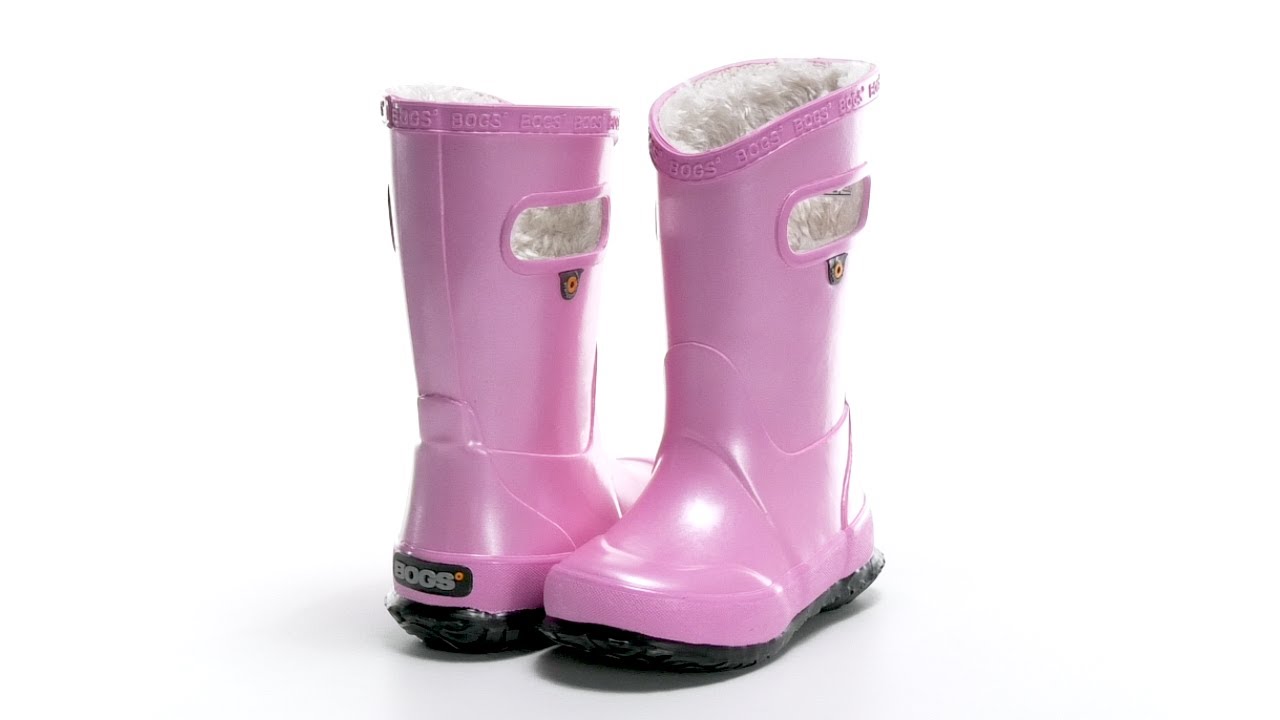 Bogs Kids Rain Boots Metallic Plush (Toddler/Little Kid/Big Kid) SKU ...