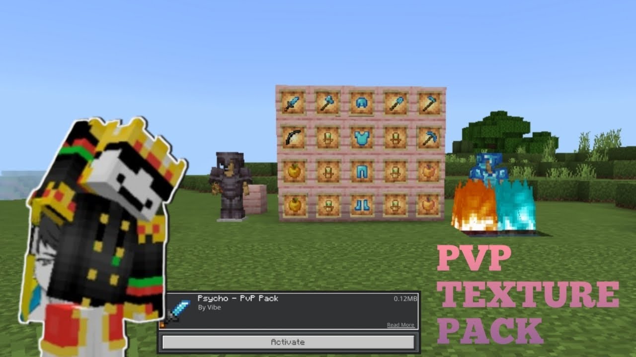 pvp texture pack Minecraft PE 1.20+ - YouTube