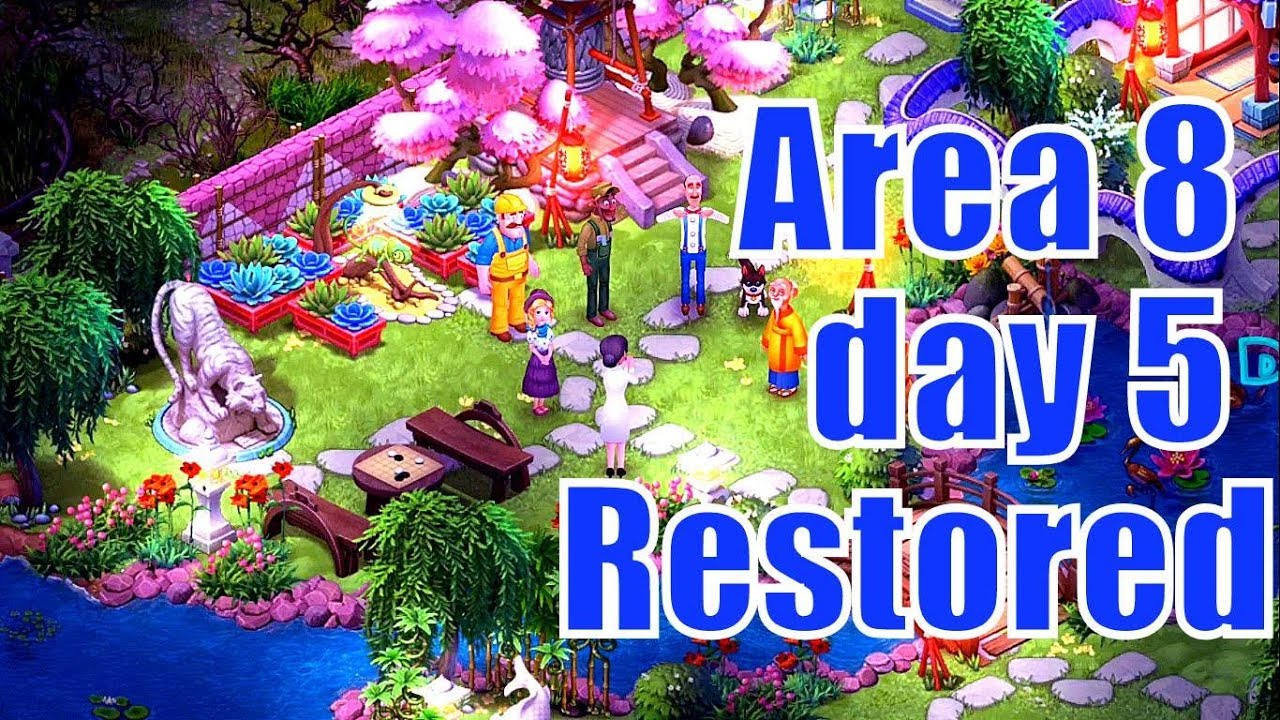 Gardenscapes new area 8 day 5 restored/Top garden designing free ...