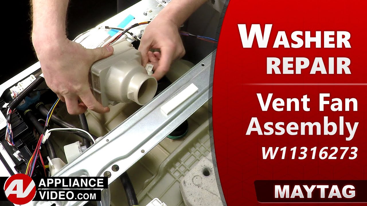 Maytag MHW8630HW4 Washer - Vent Fan - YouTube