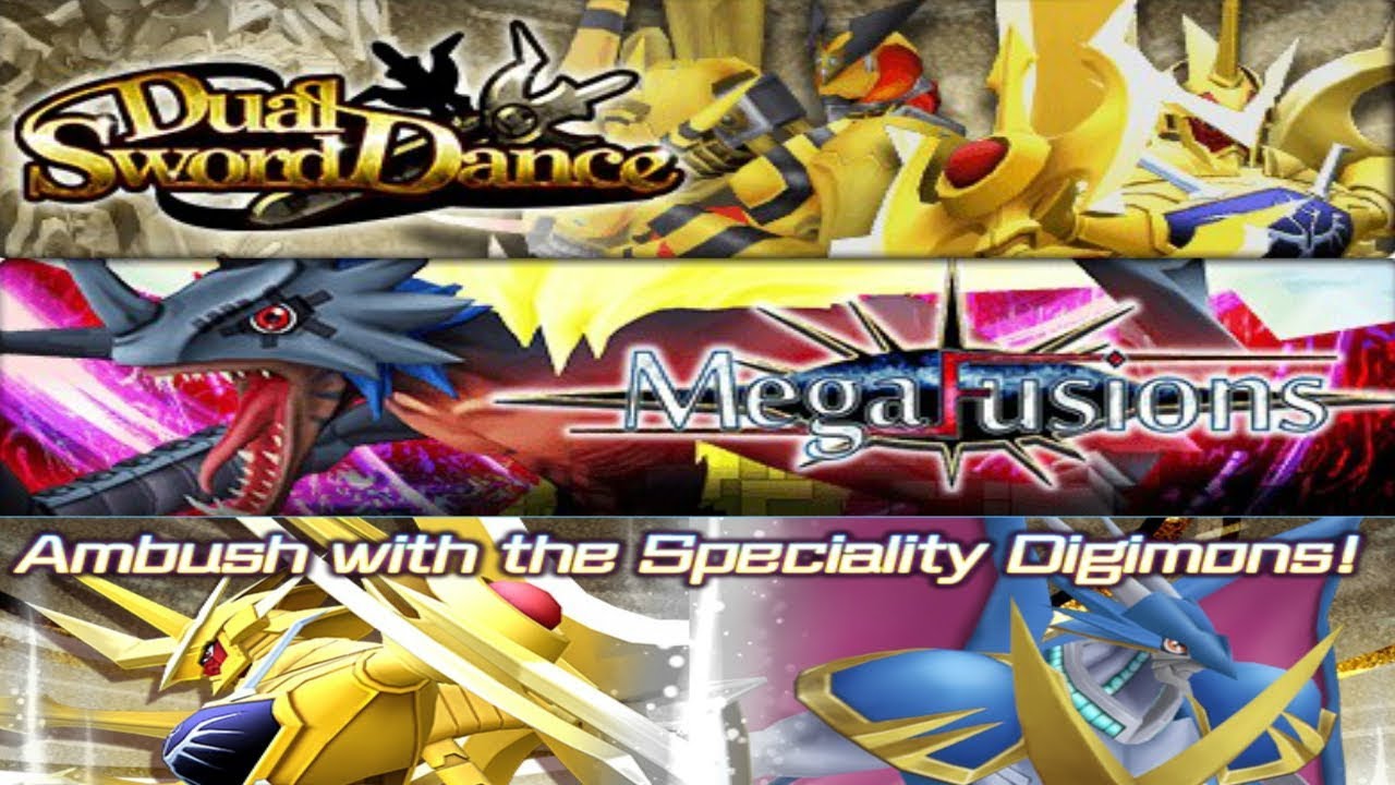 Digimon Links | "Dual Swords Dance" & "MegaFusions" Event. - YouTube