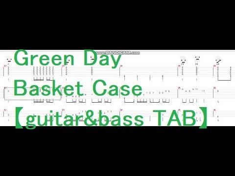 Green Day-Basket Case【guitar&bass TAB】 - YouTube
