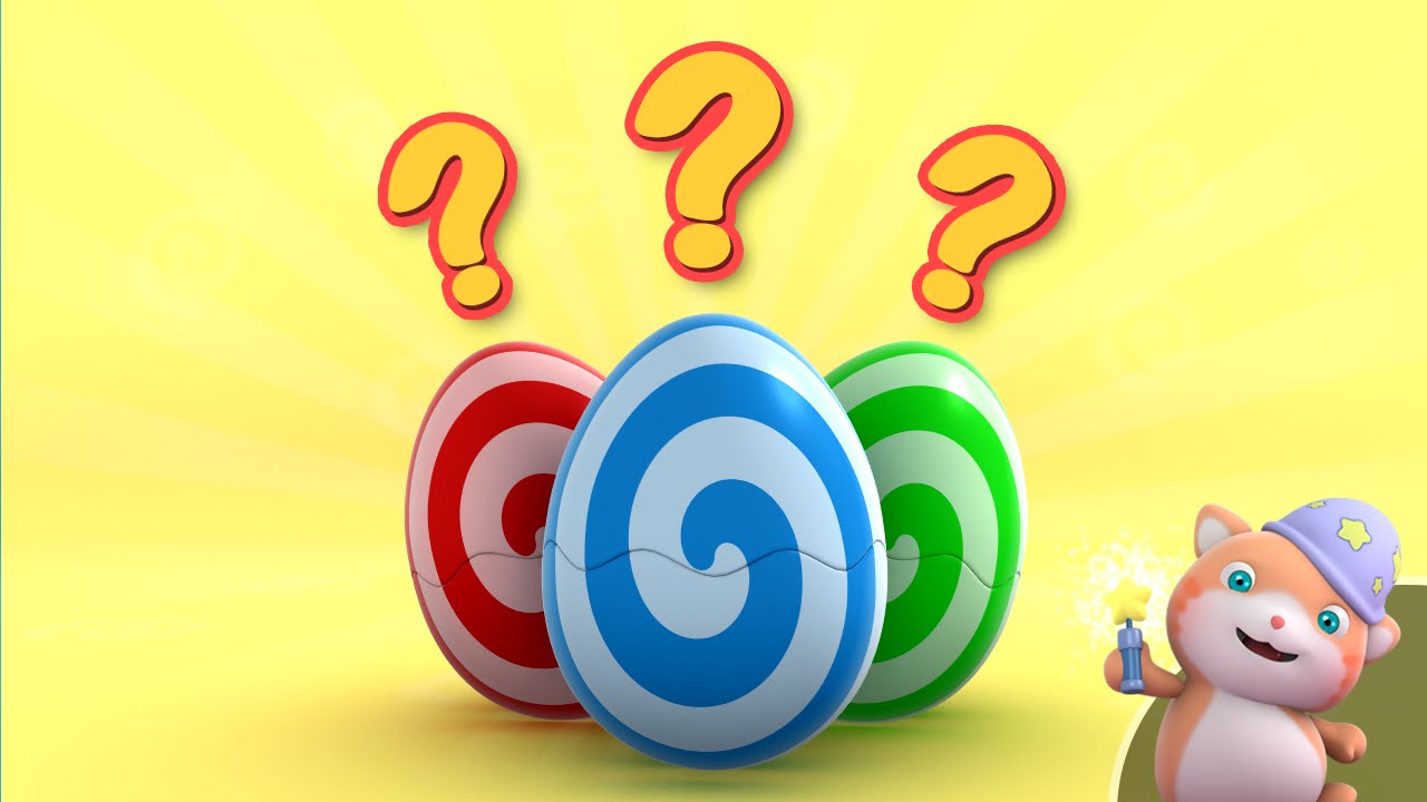 Surprise Eggs - Looi the Cat | Learn English with Looi - Colors - YouTube