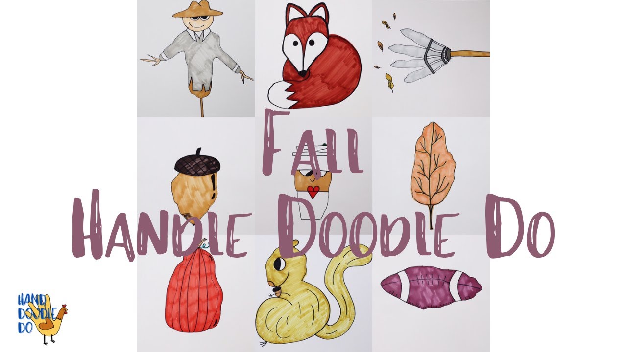 HOW TO DRAW - FALL HAND DOODLE DO FOR KIDS - YouTube