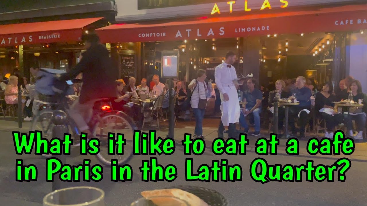 Paris Cafe Atmosphere (Latin Quarter at Night) - YouTube
