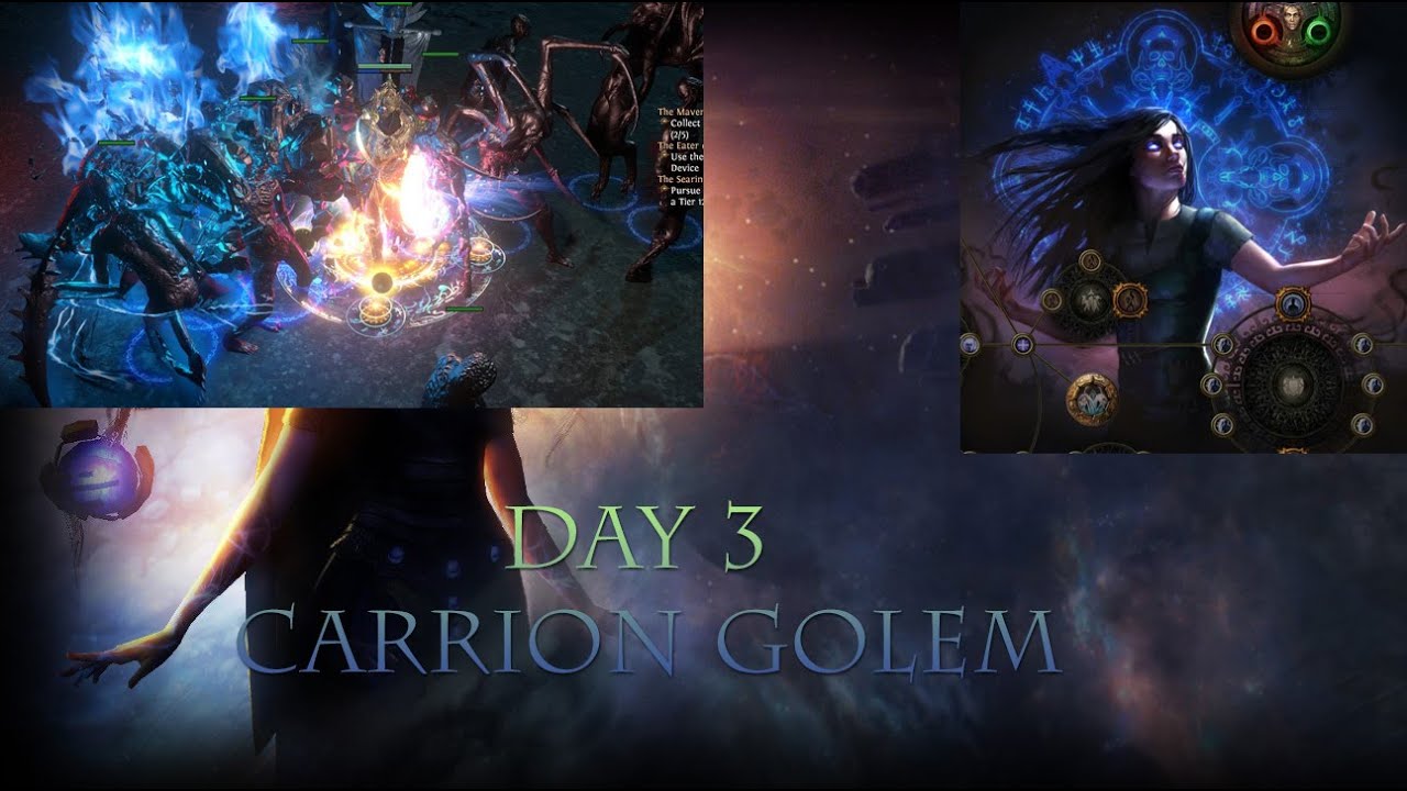 POE 3.19 Day 3 recap. Carrion Golem final video - YouTube