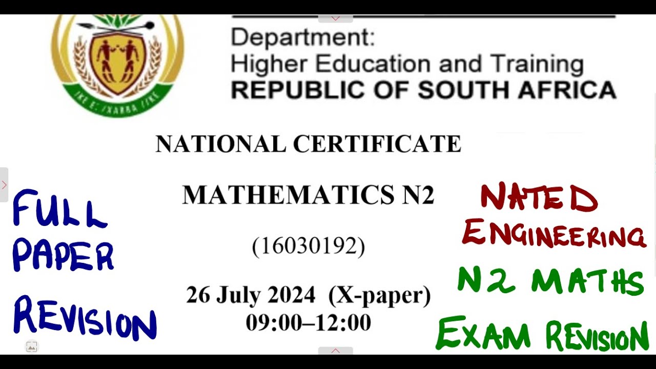 Mathematics N2 August 2024 Memo Full Paper @mathszoneafricanmotives ...