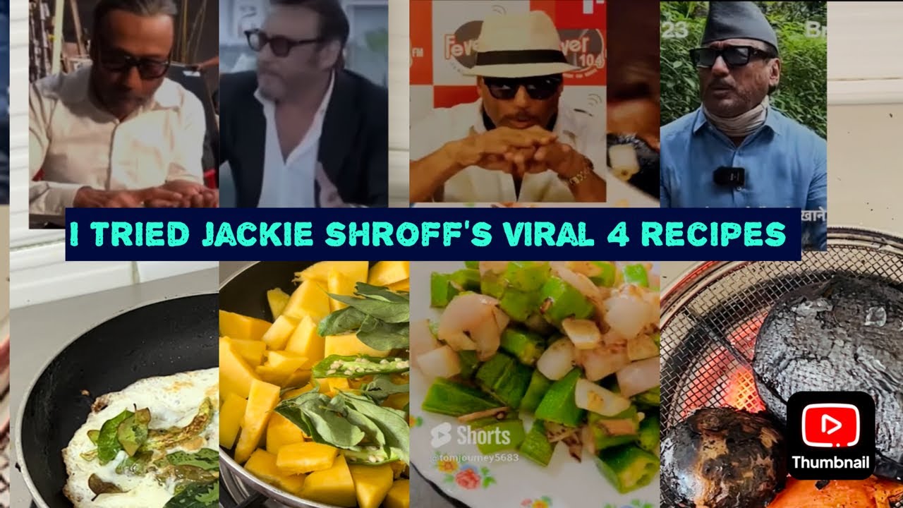 Jackie Shroff’s all viral recipes in one video | jaggu dada’s viral ...