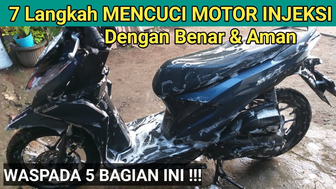 Cara MENCUCI MOTOR INJEKSI dengan Benar dan Aman - YouTube