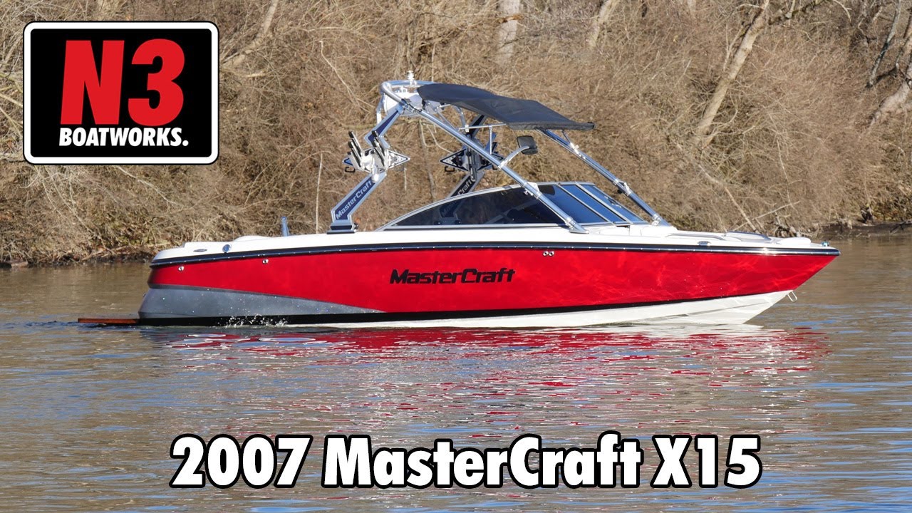 2007 Mastercraft X15 Red - On Water || N3 Boatworks - YouTube