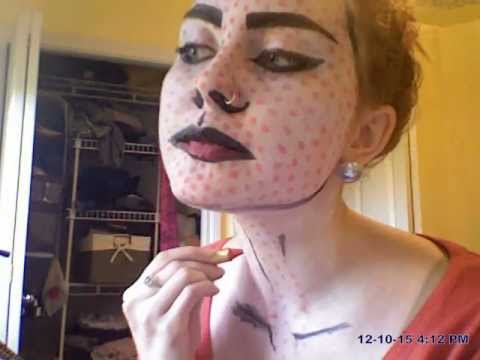 Comic Book Character Halloween Makeup Tutorial - YouTube