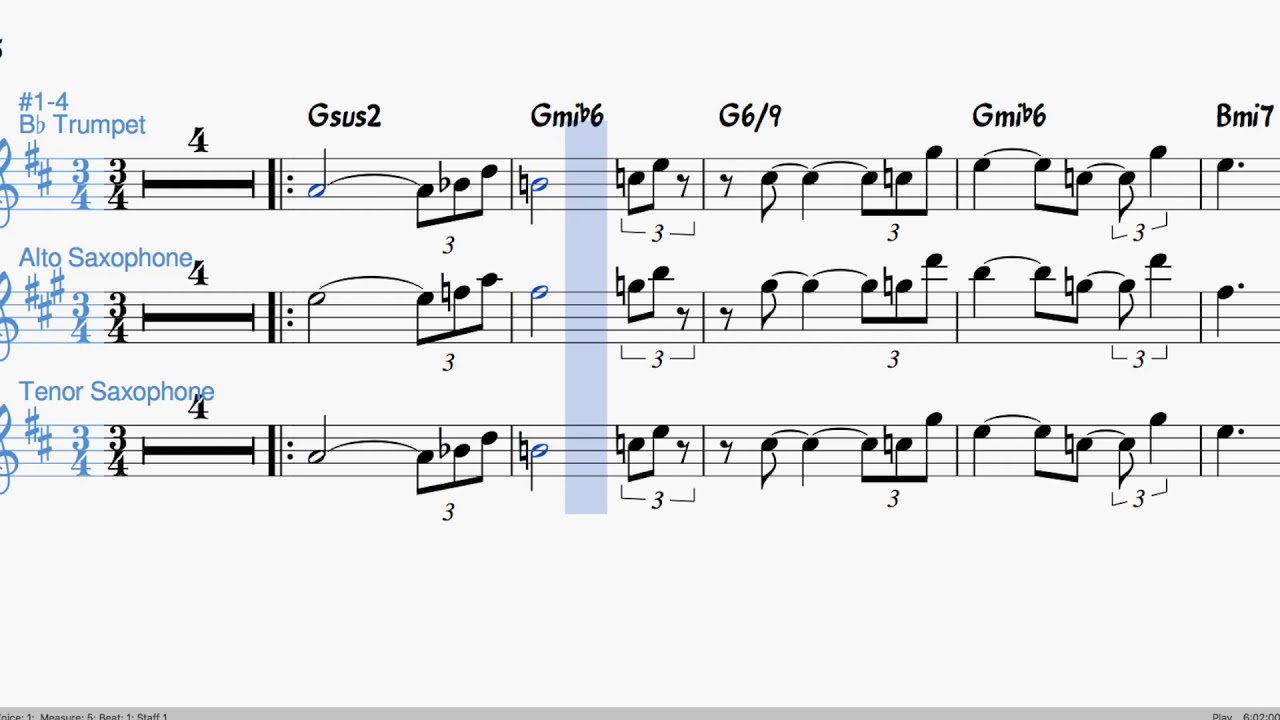 Lost- Wayne Shorter Transcription (head) - YouTube