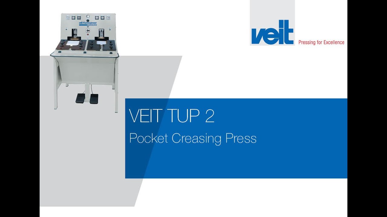 VEIT TUP 2 Pocket Creasing Press - YouTube