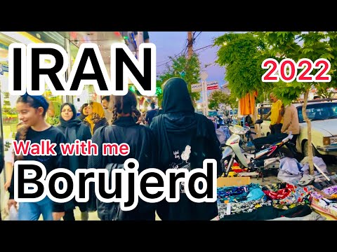 IRAN, lORESTAN province, Walk with me in Borujerd city(Shohada street)