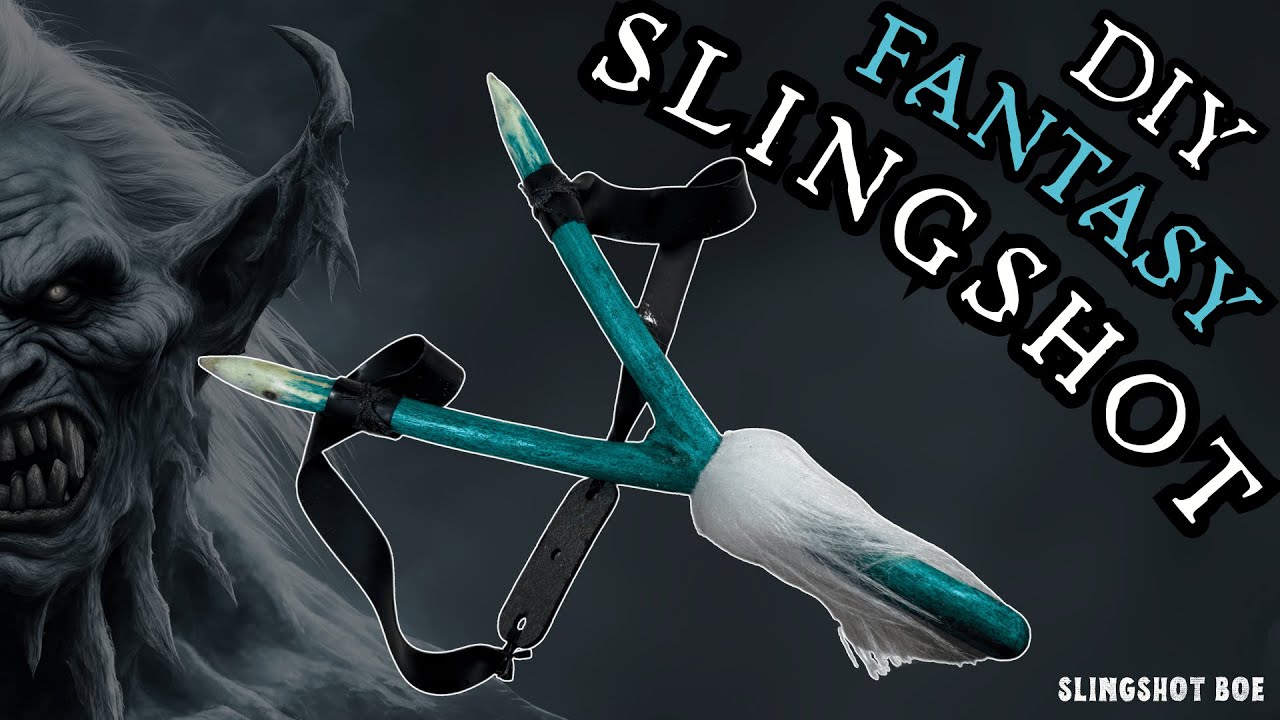 HOW TO MAKE A SLINGSHOT, FANTASY STYLE - EASY TO BUILD - - YouTube