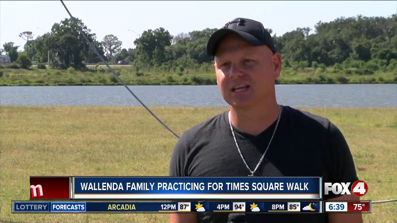Wallenda Family practicing in Sarasota for NYC walk - YouTube