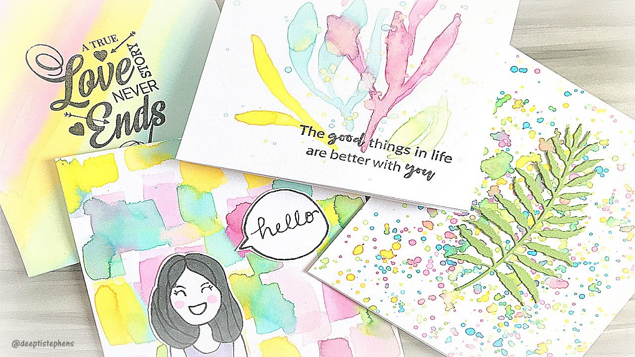 DIY Card Making, Pinterest Inspired Cards Part 2 - YouTube