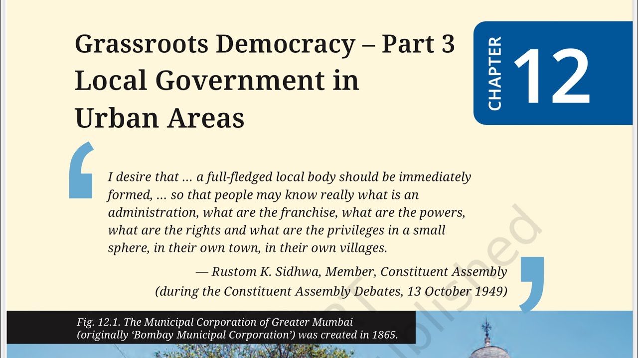 Grassroots Democracy-part 3 Local government in Rural areas , class 6 ...