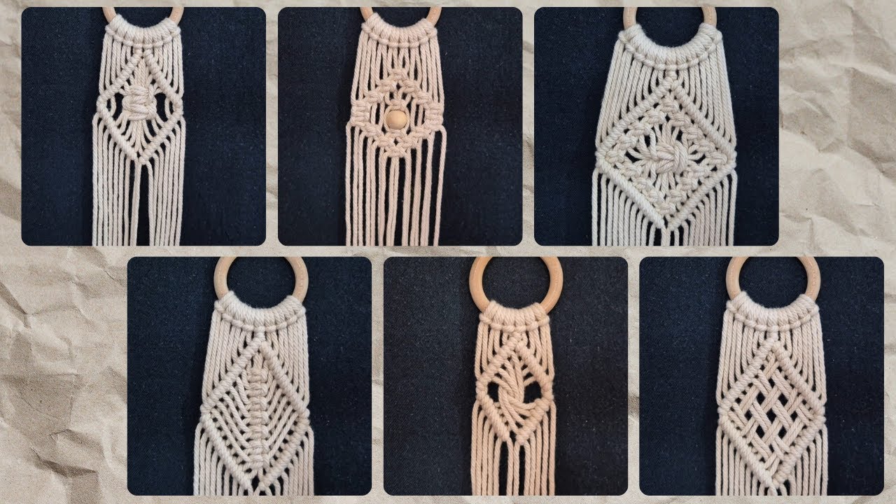 Part 1: 6 Macrame Patterns | NEW DIY tutorial | how to make - YouTube