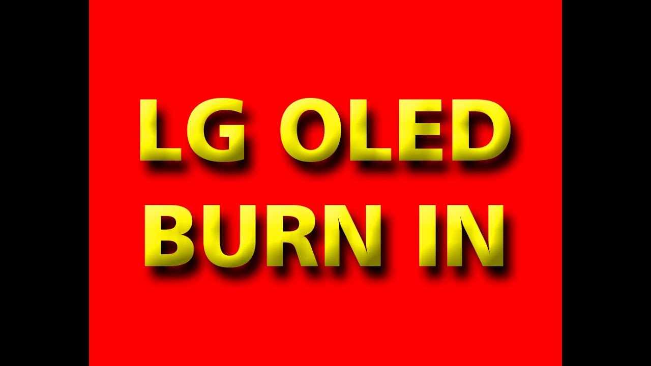 LG OLED Burn In After 3 Years - YouTube