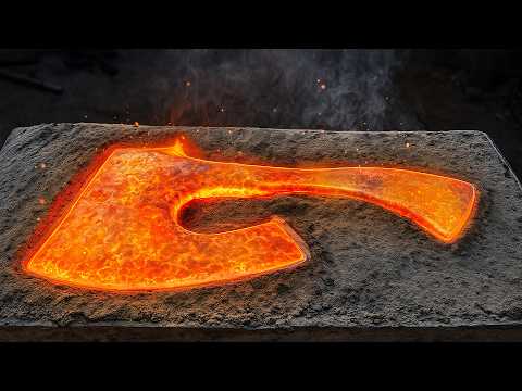 Casting a Brass Axe 🪓 From Molten Metal to Masterpiece