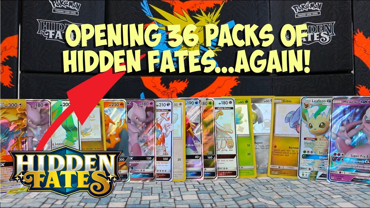 Pokemon TCG: Hidden Fates - Opening 36 packs....Again! What will we ...