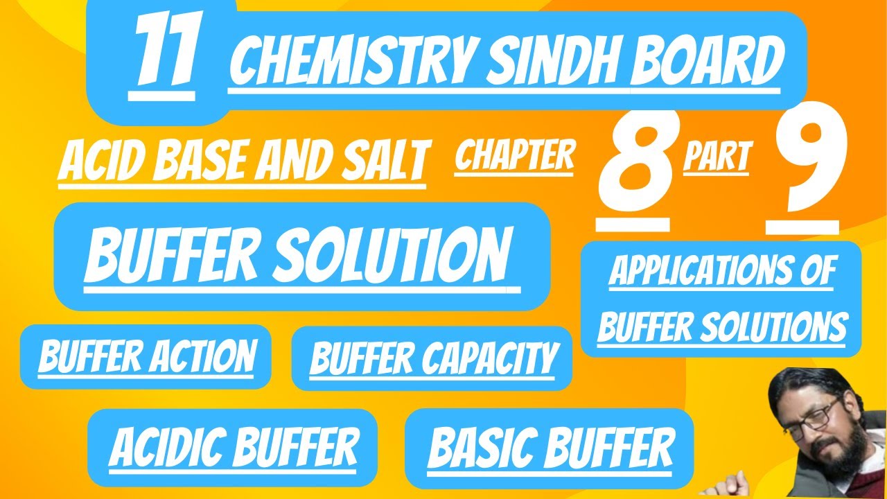 buffer solution | class 11 chemistry chapter 8 | sindh textbook board ...
