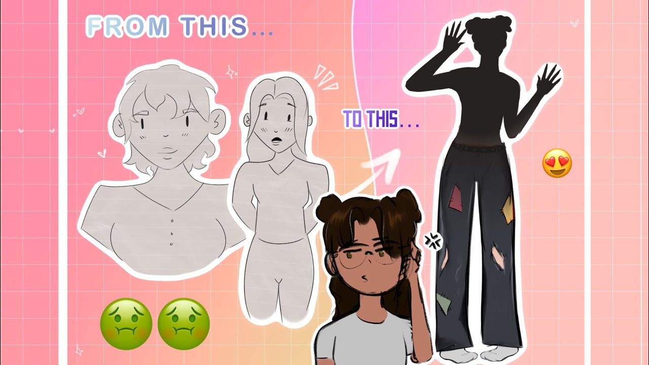 REDESIGNING MY OLD OCS ☆ PT 1 (speedpaint + commentary) - YouTube