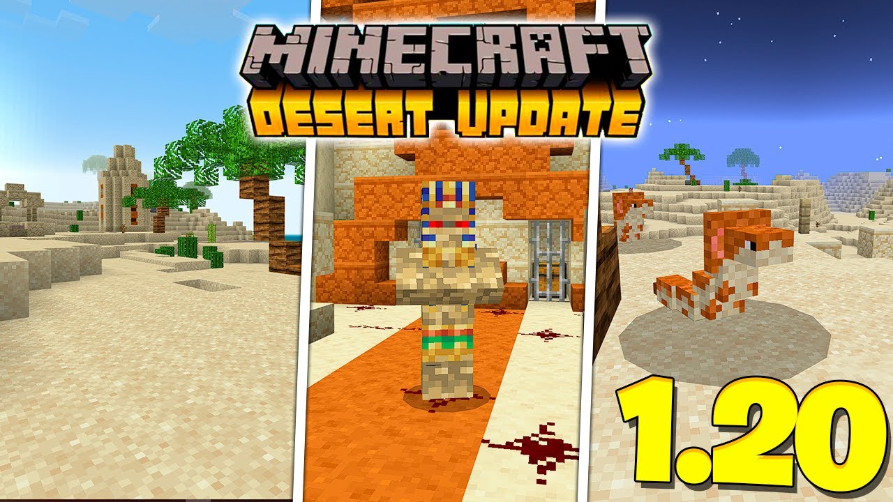 🔥 MINECRAFT 1.20 DESERT UPDATE FEITA PELA COMUNIDADE! - YouTube