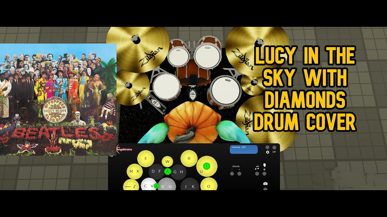 Lucy In The Sky With Diamonds - The Beatles (roblox drum cover) - YouTube