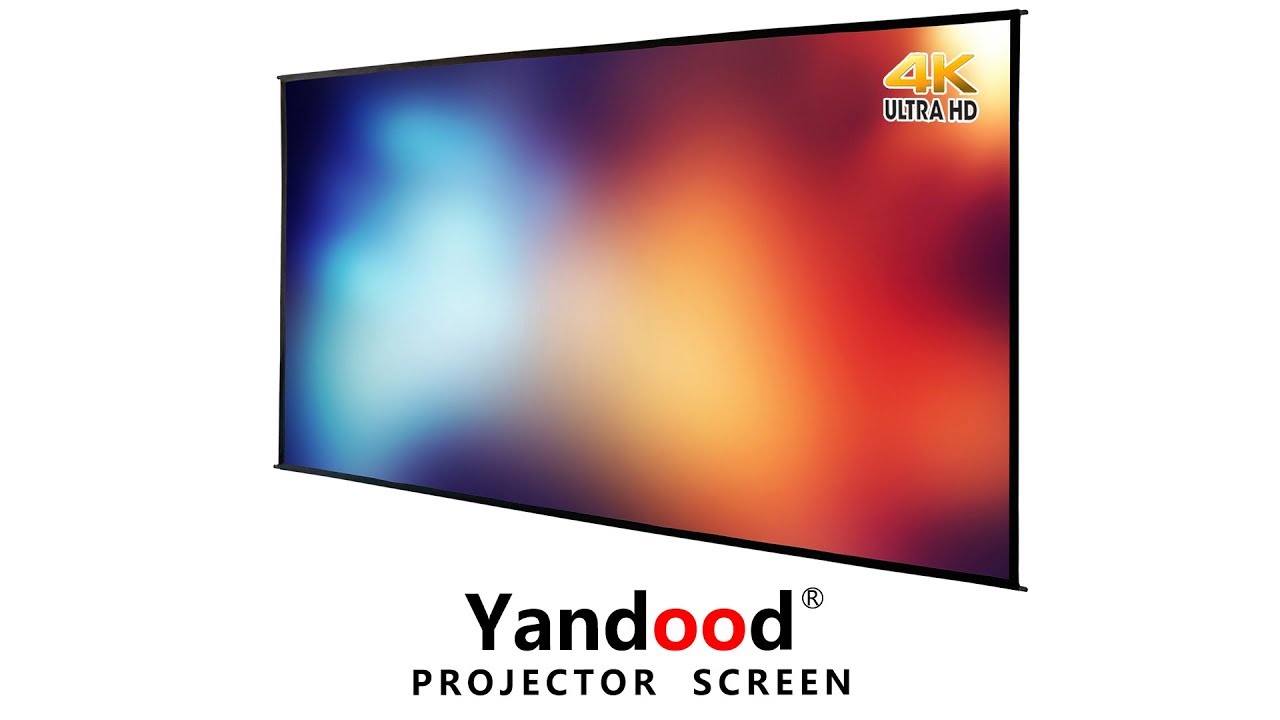Yandood Foldable Anti-Crease Double Sided Projection Movie Screen - YouTube