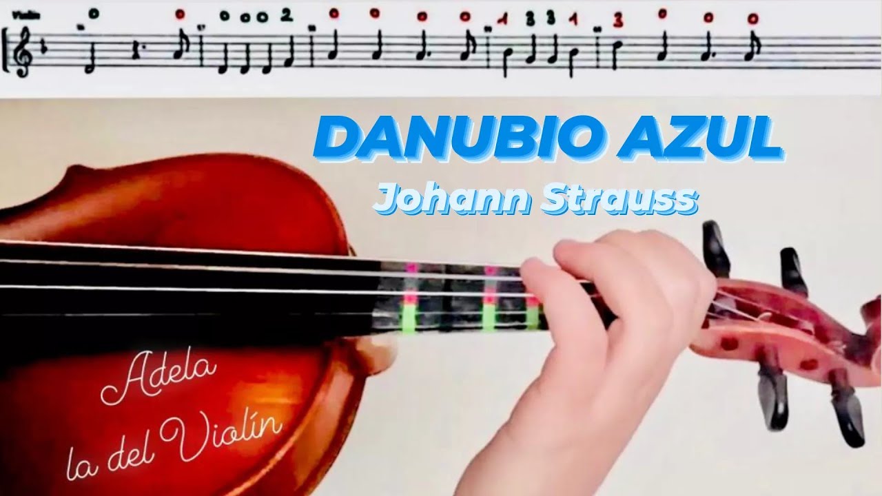 DANUBIO AZUL, STRAUSS (PARTITURA VIOLÍN+AUDIO) - YouTube