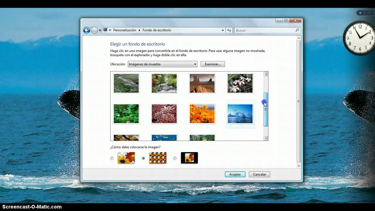 Canvia el fons de pantalla - YouTube