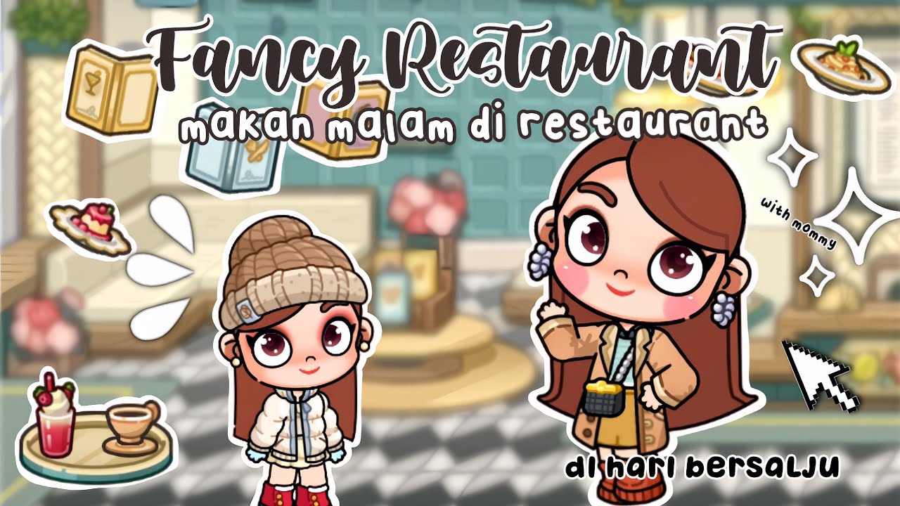 MAKAN MALAM DI FANCY RESTO | AVATAR WORLD STORY #avatarworldstory - YouTube