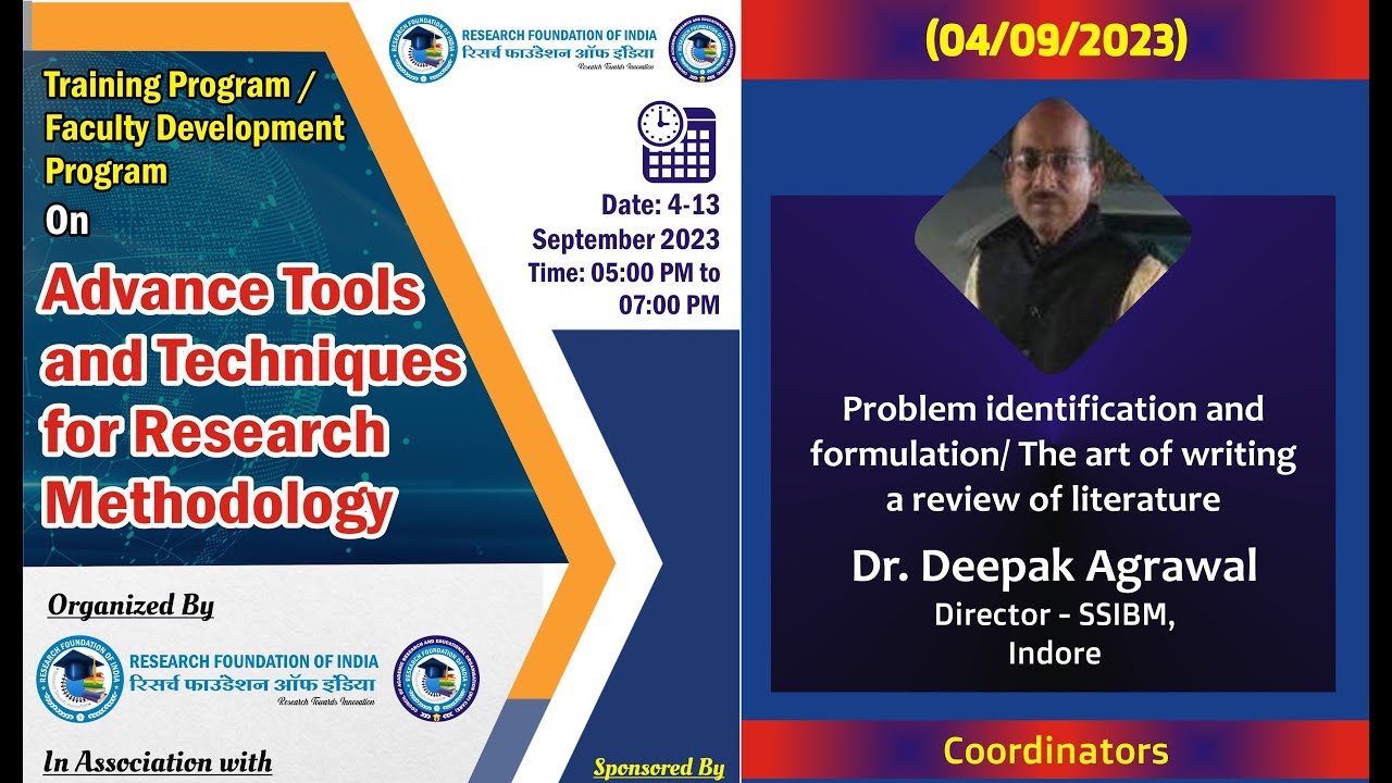 Day 1 Problem identification and formulation - YouTube