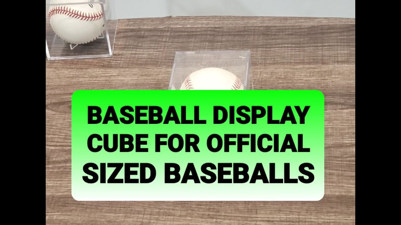 Baseball Display Case - Cubes For Official Sized Baseballs - YouTube