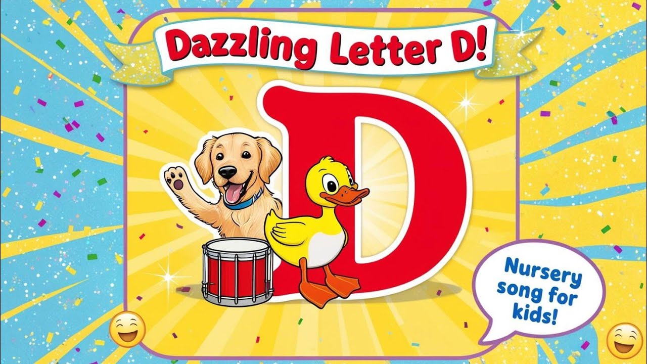 ! Fun & Catchy Nursery Rhyme for Kids | Learn the Letter D" #| Dazzling ...