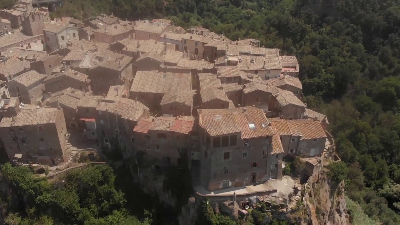 Ancient Town of Calcata, Italy (Drone footage With Mavic Air) - YouTube
