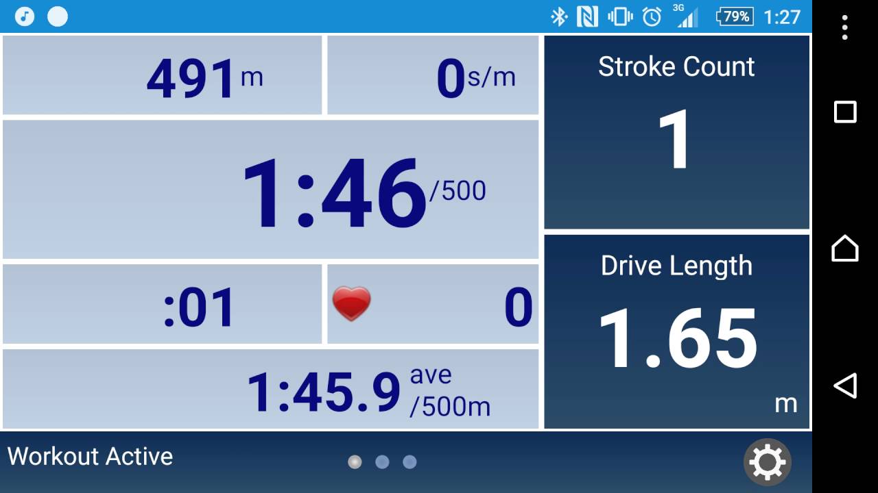 500m row - screen recording of ergdata - YouTube
