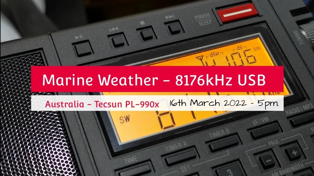 Marine Weather - 8176kHz USB - 16th March 2022 - 5pm - YouTube
