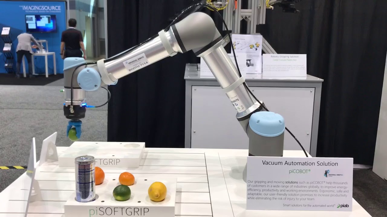 piSOFTGRIP® at the Automate 2019 show - Piab - YouTube