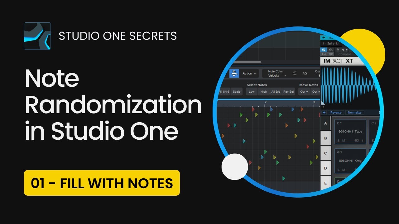 Exploring Studio One's "Fill with Notes" Feature | Part 1: Creating ...
