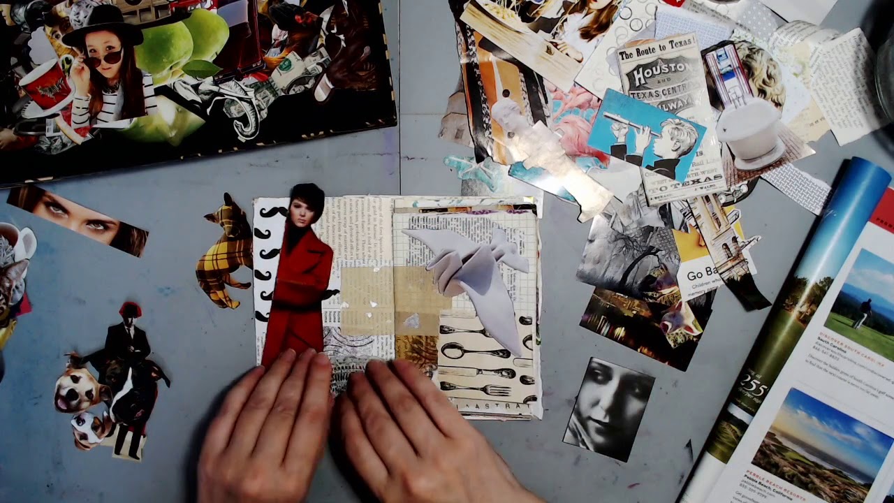 Random Collage Book Process - YouTube